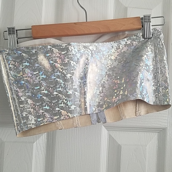 Tops | Holographic Corset Bodyform | Poshmark